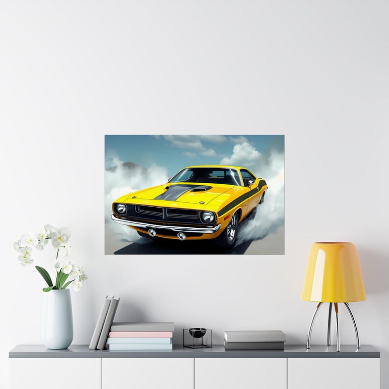 1970 Plymouth Barracuda Poster – Iconic Muscle Car Wall Art for Classic ...