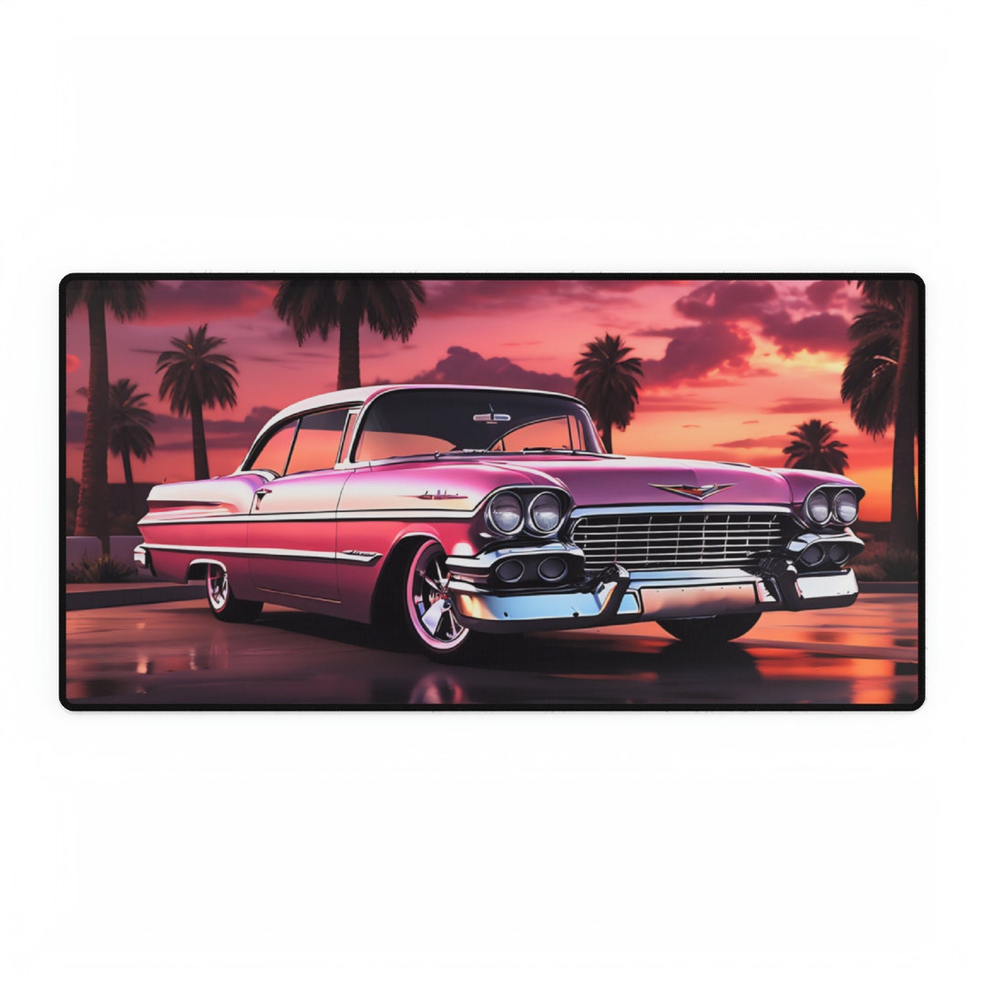 1958 Chevrolet Impala Desk Mats Office Accessories Classic Car Lowrider ...