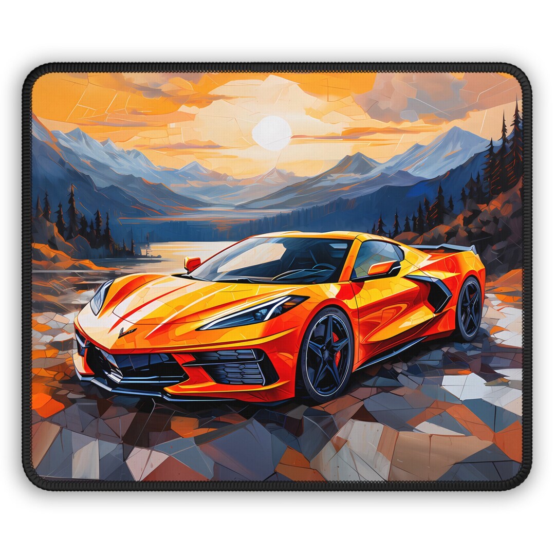 Chevrolet Corvette 2020 Mosaic Art mouse Pad Computer Mouse Pad Office ...