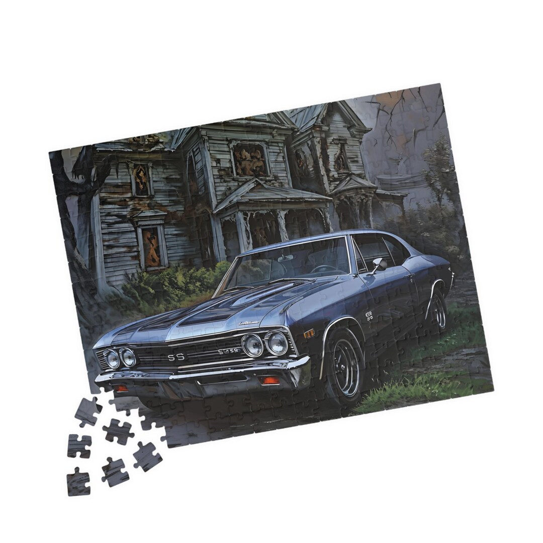 Haunted House With Chevy Chevelle Jigsaw Puzzle 252, 520 Iconic Muscle ...