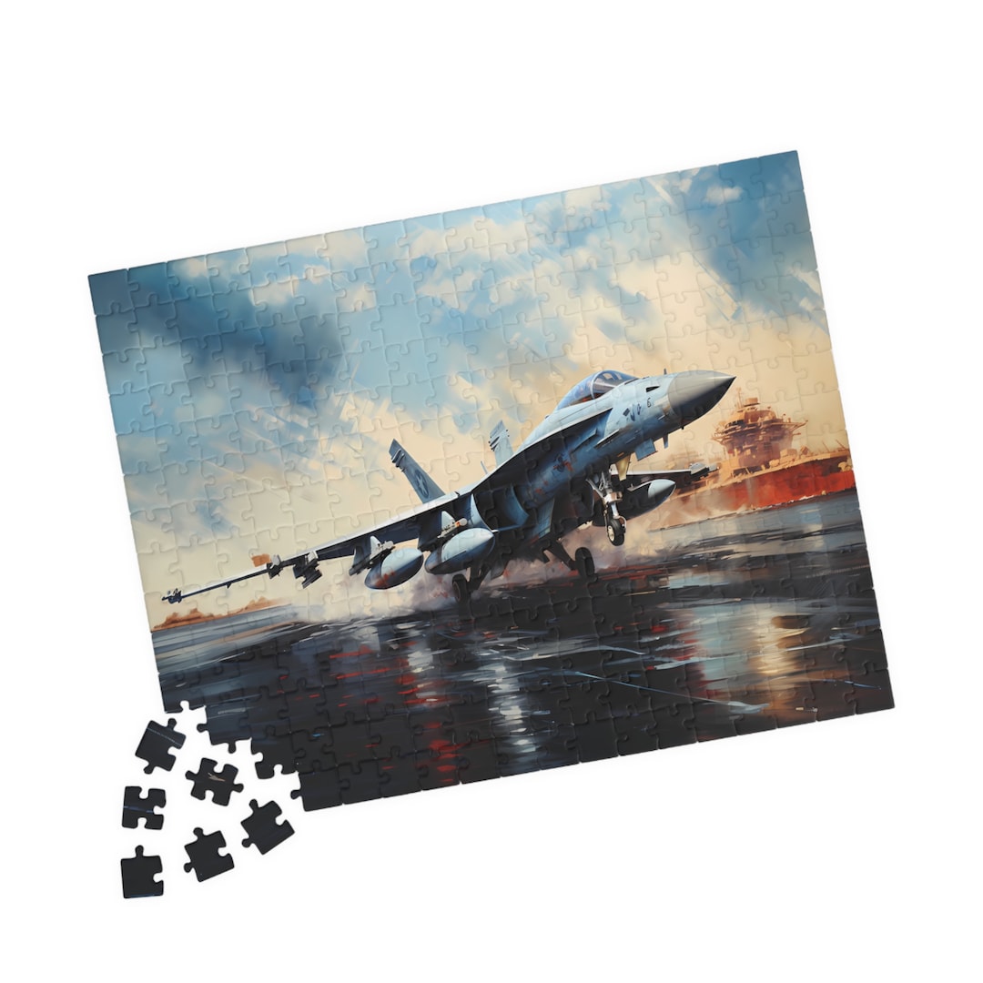 Military Fighter Jet F16 Jigsaw Puzzle (110, 252, 520, 1014-piece ...