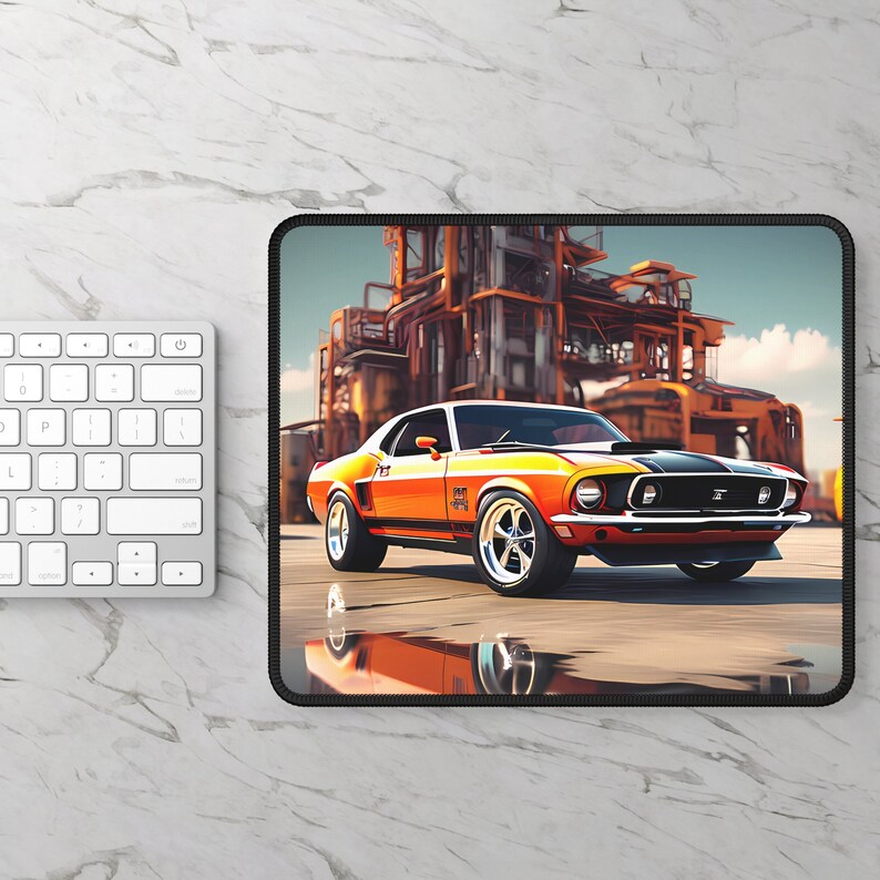 1970 Ford Mustang Mouse Pad - Computer Mouse Pad - Office Decoration - Etsy