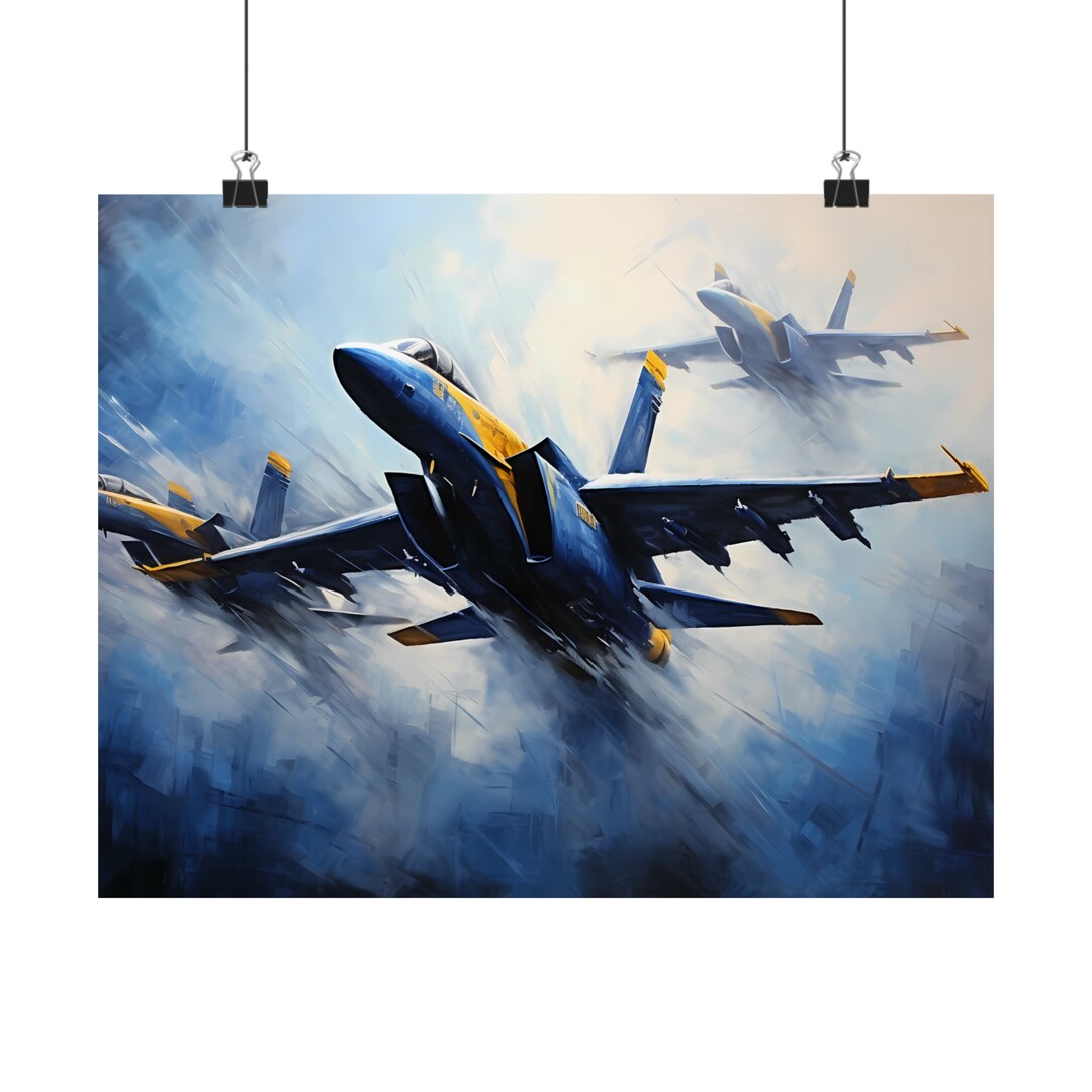 Blue Angels Fighter Jets Matte Horizontal Posters - Home Decoration ...