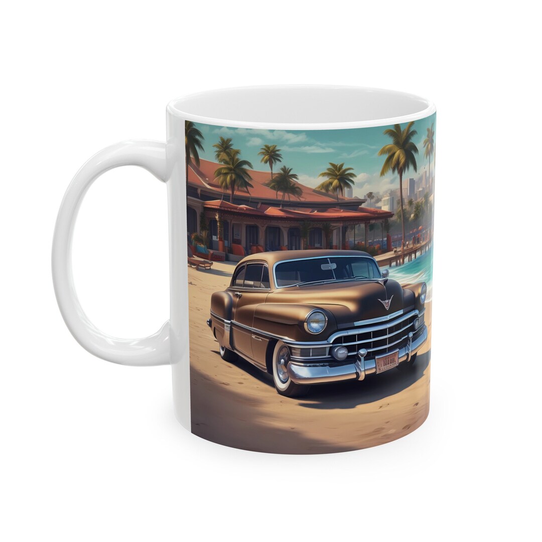 1947 Cadillac Series 62 Lowrider Ceramic Mug 11oz Classic Lowrider Mug ...