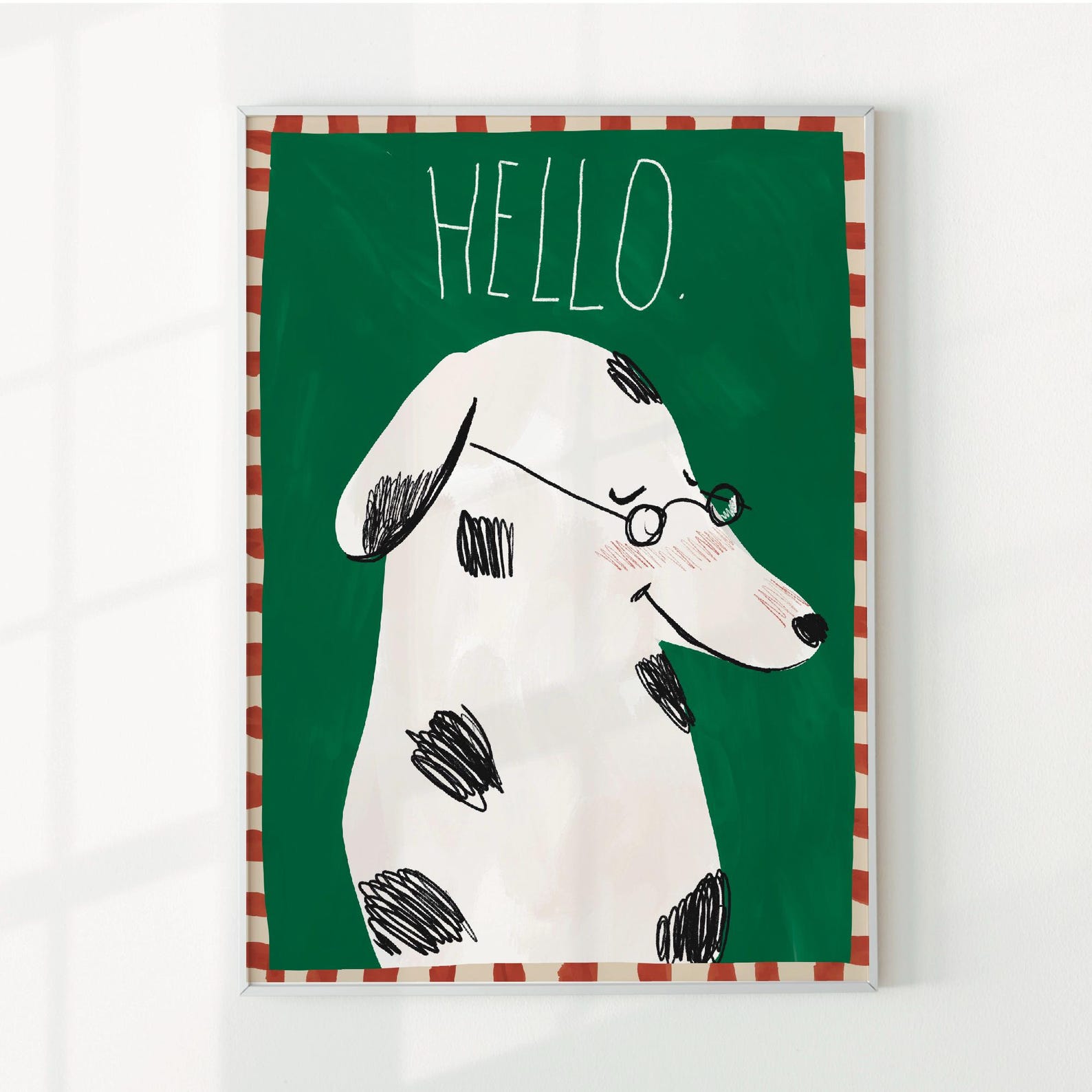 Funny Dog Print, Whimsical Animal Prints, Vintage Nursery Art, Playful ...