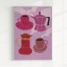 Coffee Cup Printable Art, Moka Pot Print, Modern Handmade Wall Art ...