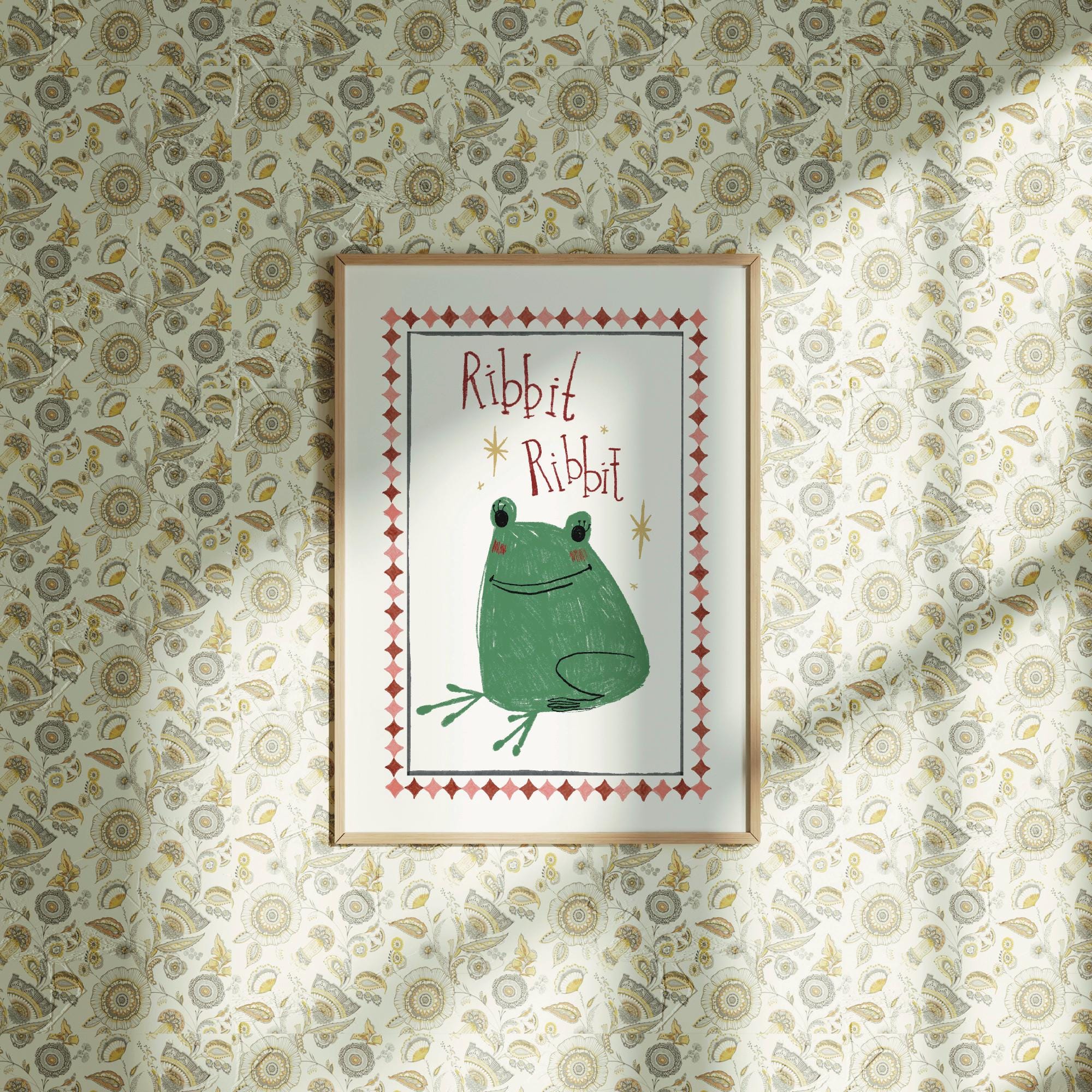 Funny Frog Print, Whimsical Animal Prints, Vintage Magical Nursery Art ...