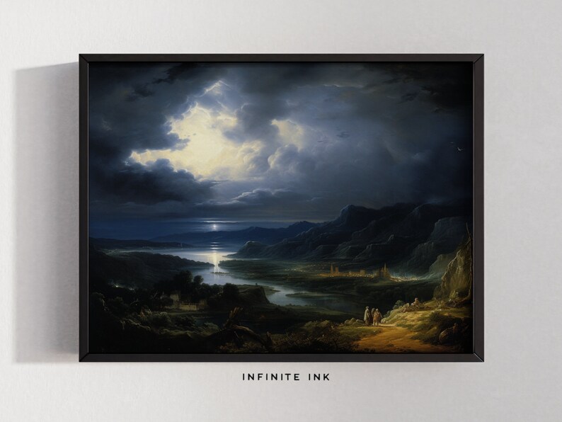 Renaissance Inspired Riverbank Town, Peaceful Renaissance Scene ...