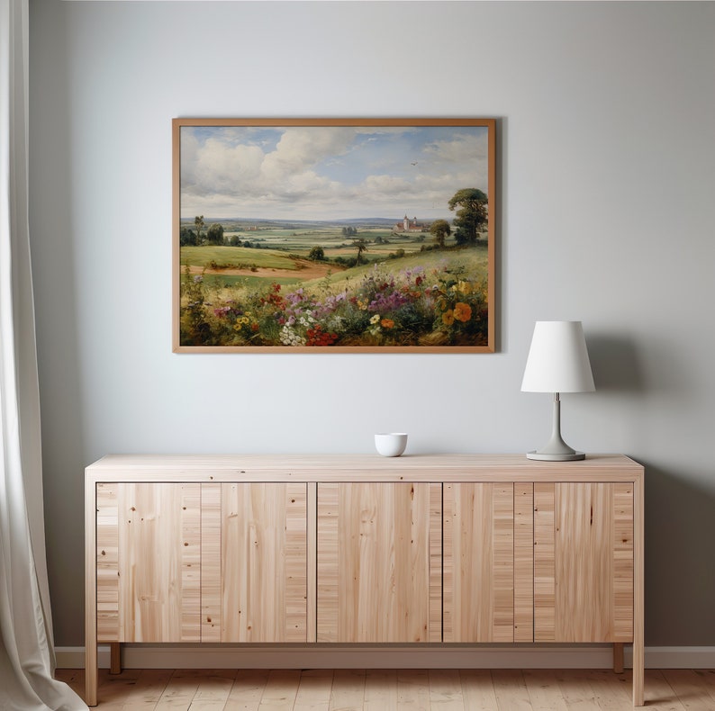 Printable Oil Painting, Renaissance Landscape Art Scene, Digital ...