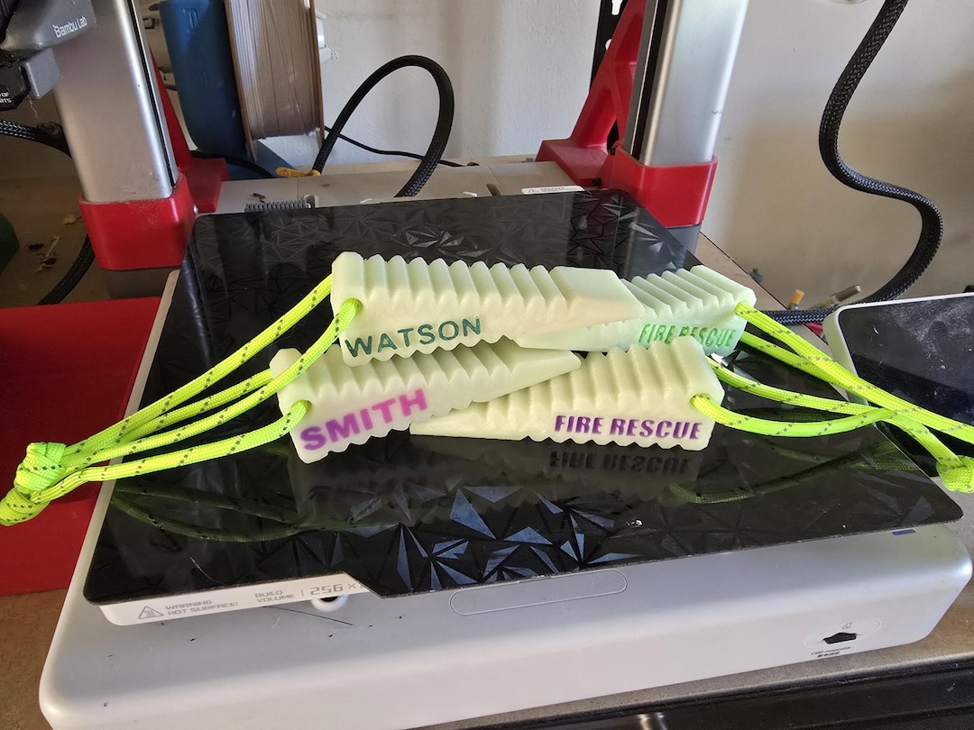 Firefighter Door Wedge Glow in the Dark - Etsy