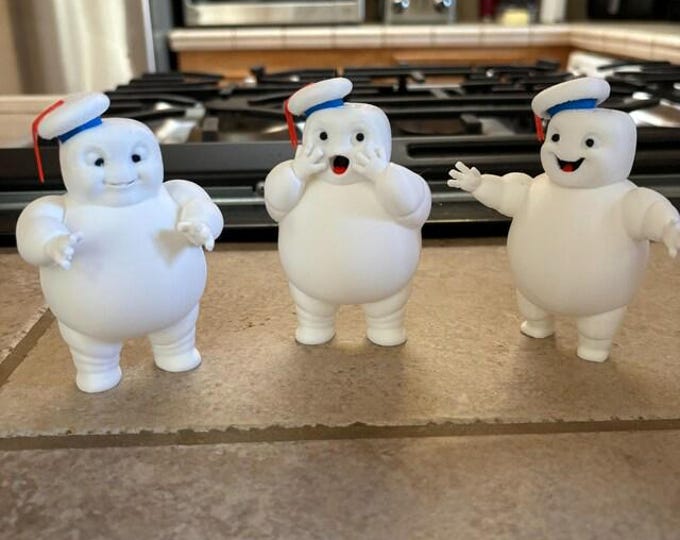 Mini Puft Stay Puft Set of 3 Ghostbusters With Heads - Etsy
