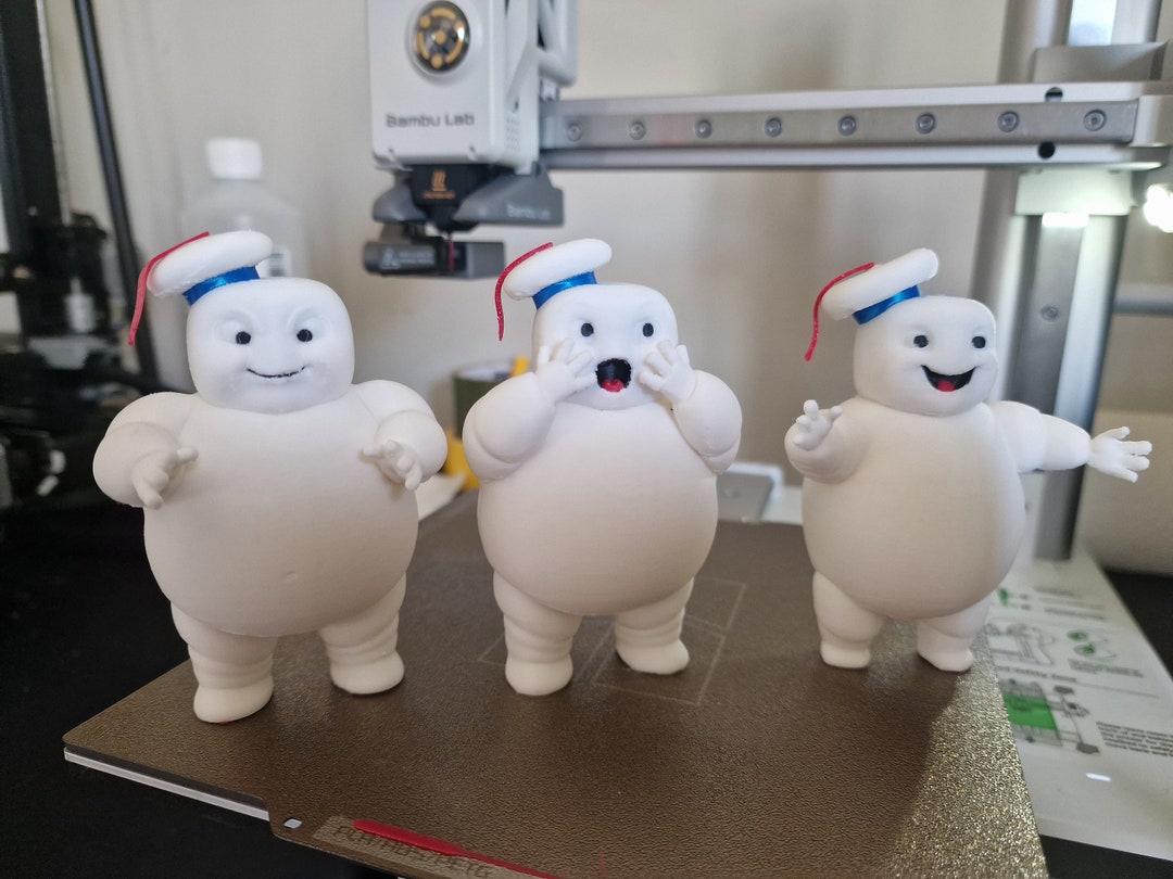 Mini Puft Stay Puft Set of 3 Ghostbusters With Heads - Etsy
