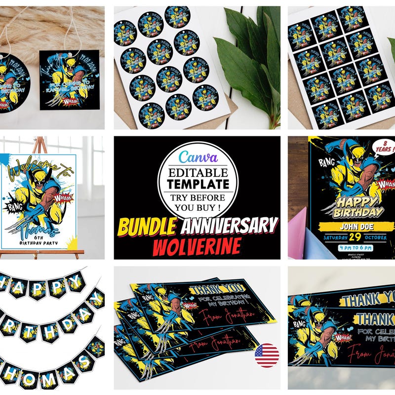 Wolverine Birthday - Etsy