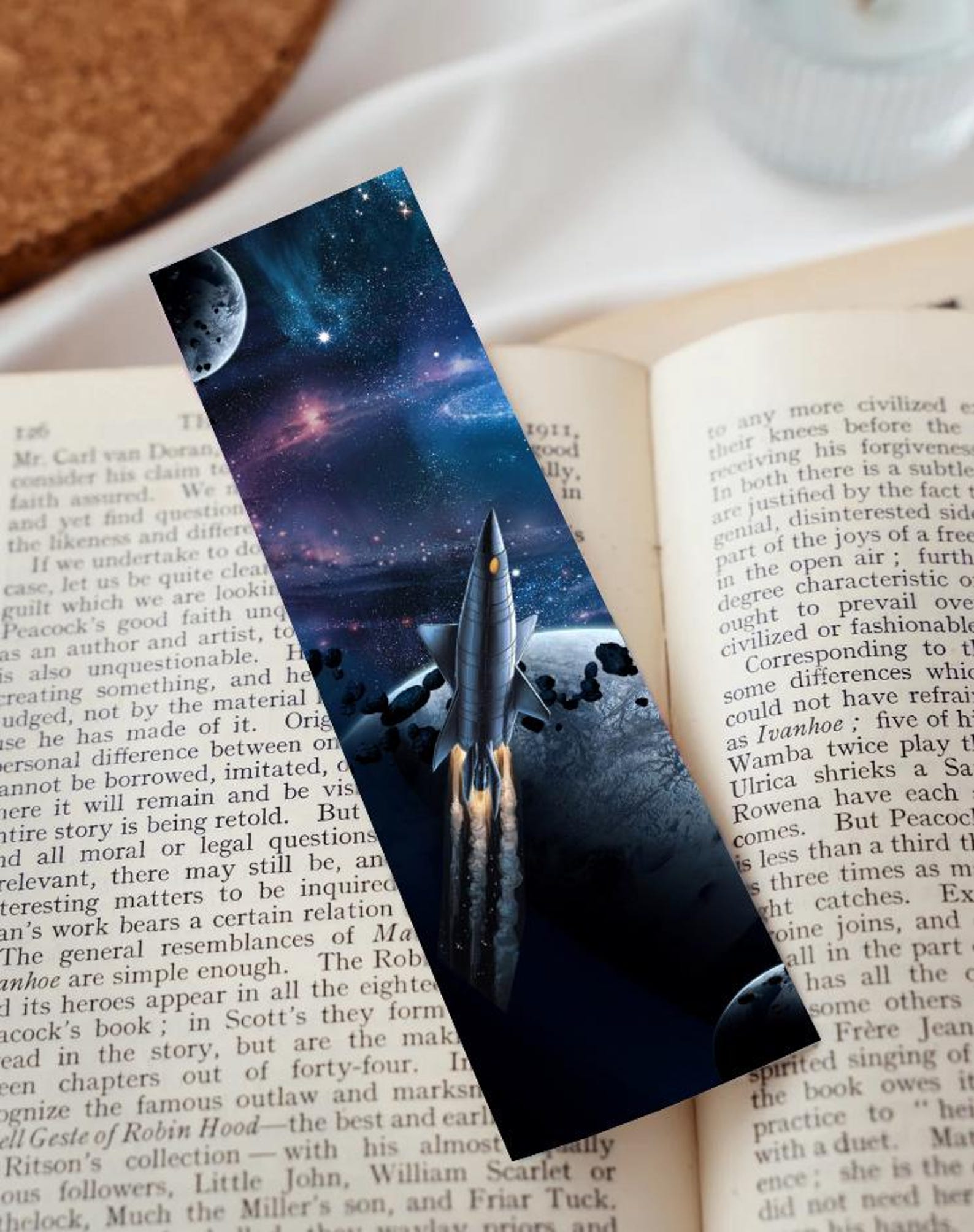 Bookmarks Space Rockets, Digital Print, Stationery for Book, Gift ...