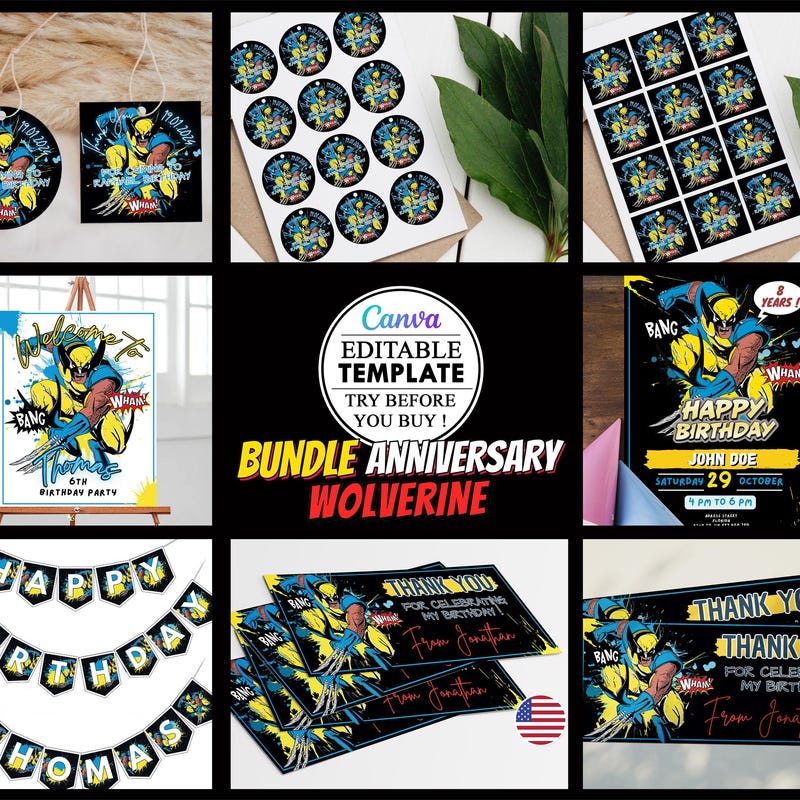 Wolverine Birthday - Etsy