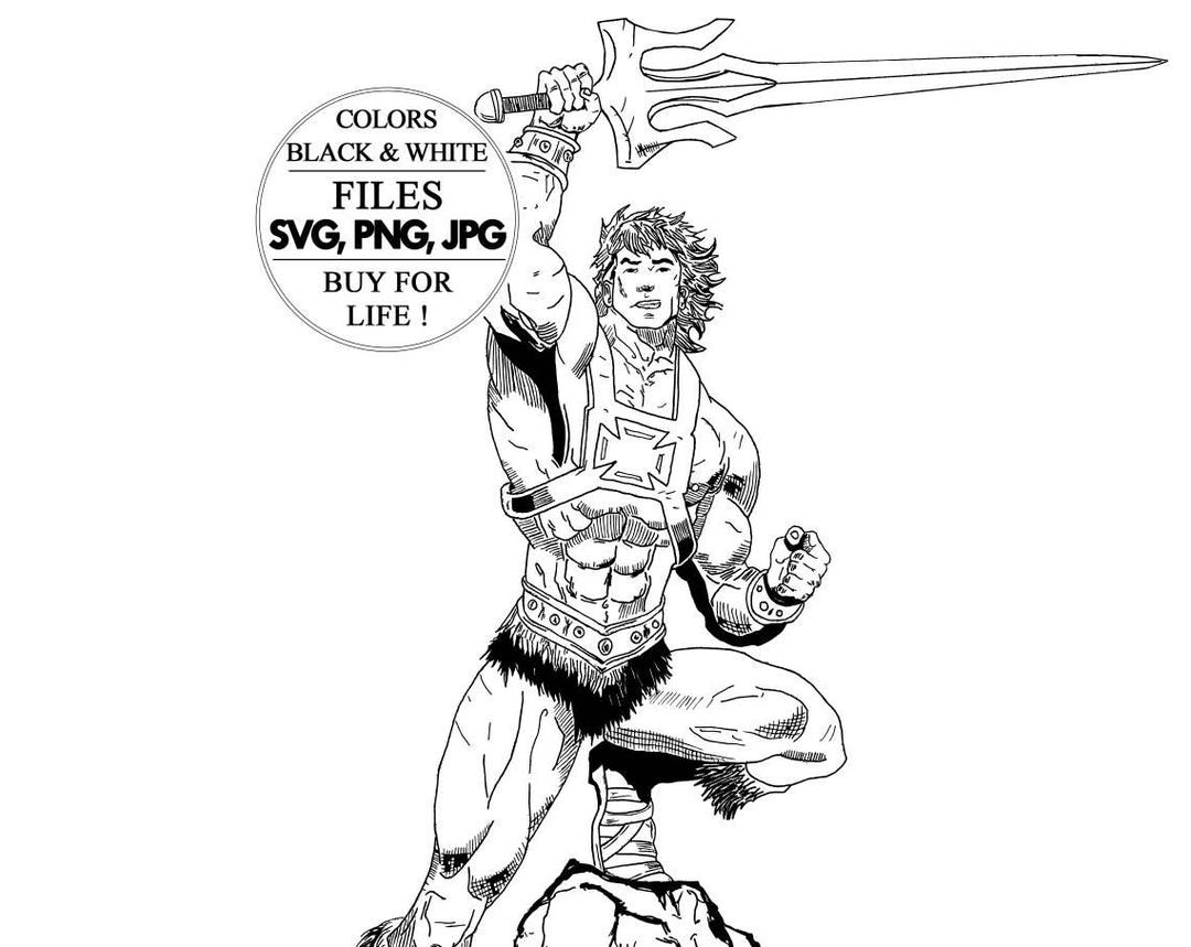 He-man Kids Svg Files, Red He-man Svg Sport, White He-man Svg, He-man ...
