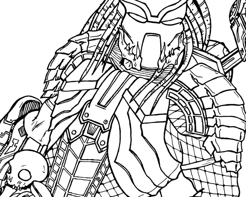 Predator Svg Files, Predator Coloring Svg, Predator White Svg, Predator ...