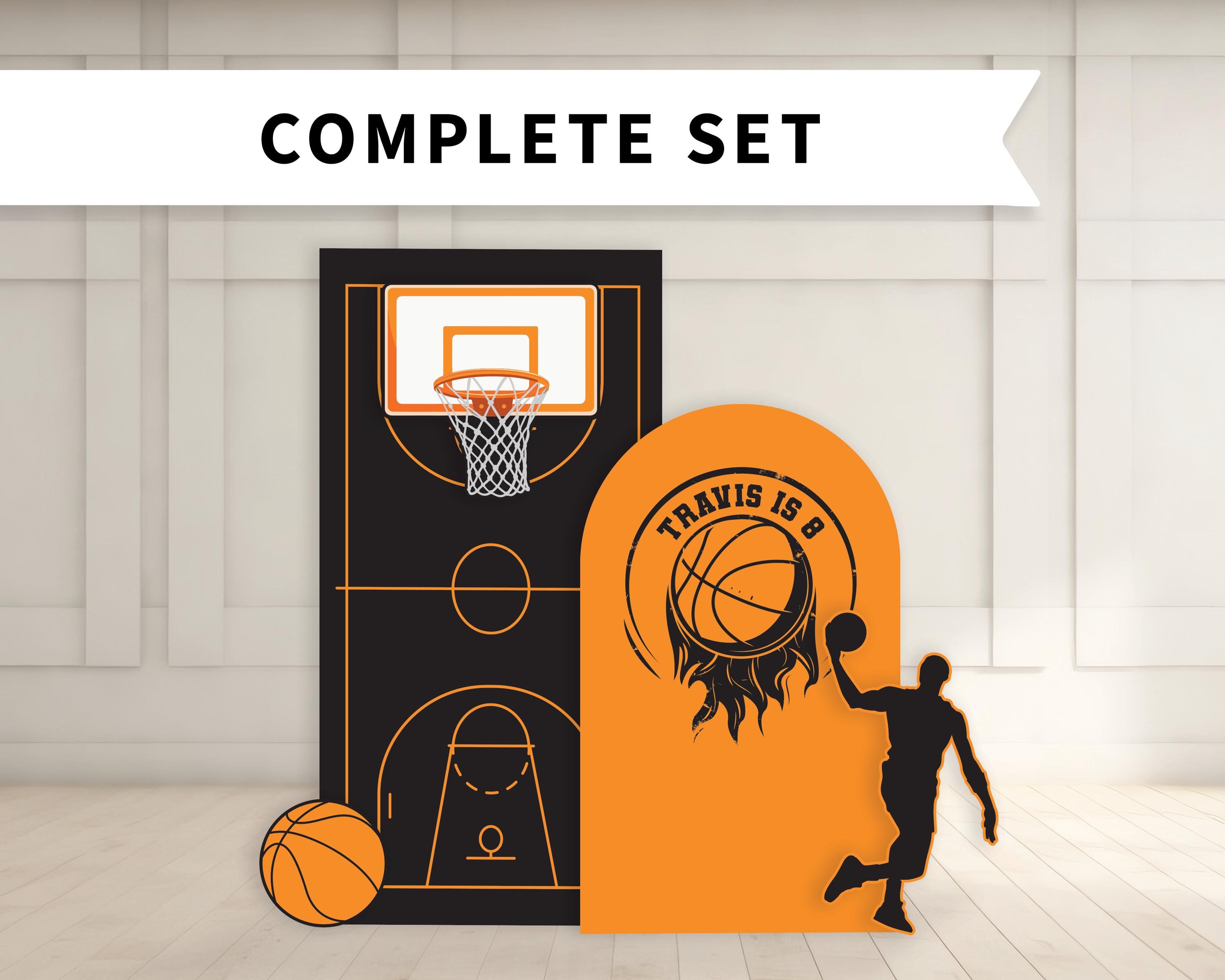 Basketball Birthday Backdrop: Large Foam Board With Stand - Etsy