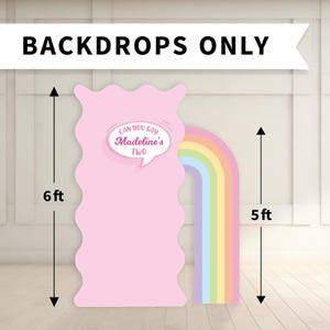 Miss Rachel Birthday Backdrop With Cutouts: Foam Board With Stands - Etsy