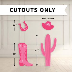 Pink Cowgirl Rodeo Backdrop With Stands, First Birthday Decor - Etsy