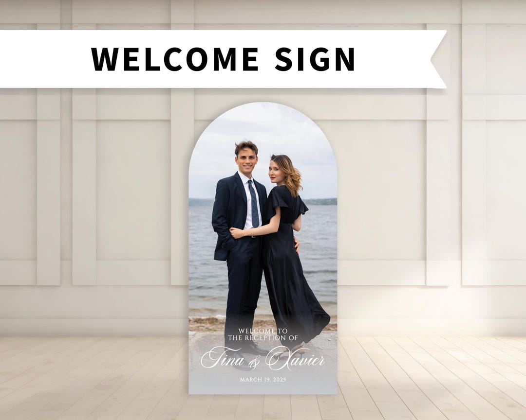 Wedding Welcome Sign Large Wedding Signage Arch Seating Chart Foamboard ...