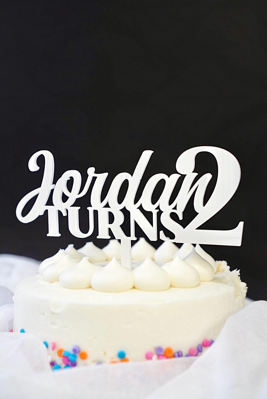 Birthday Cake Topper Custom Cake Topper for Weddings Personalized Cake ...