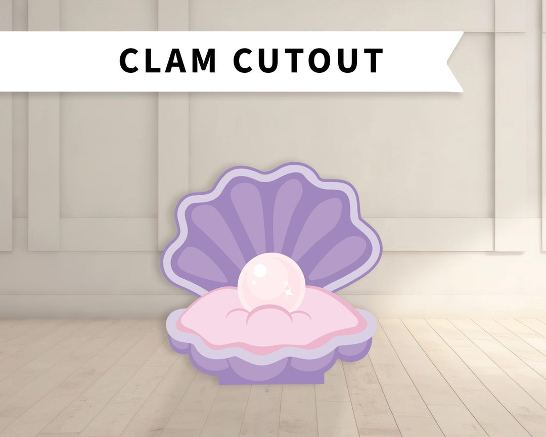 Ocean Theme Clam Cutout: First Birthday Party Decor - Etsy