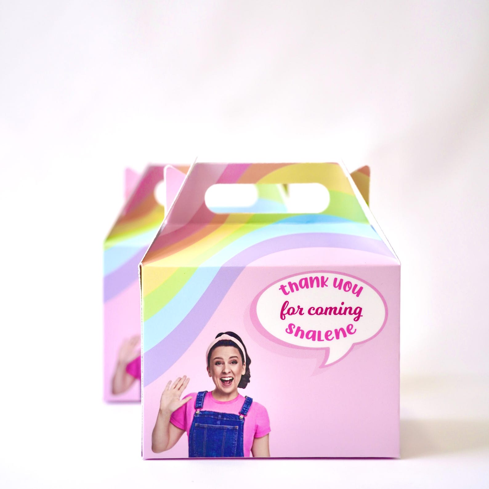 Miss Rachel Birthday Gable Boxes: Custom Party Favor Boxes - Etsy