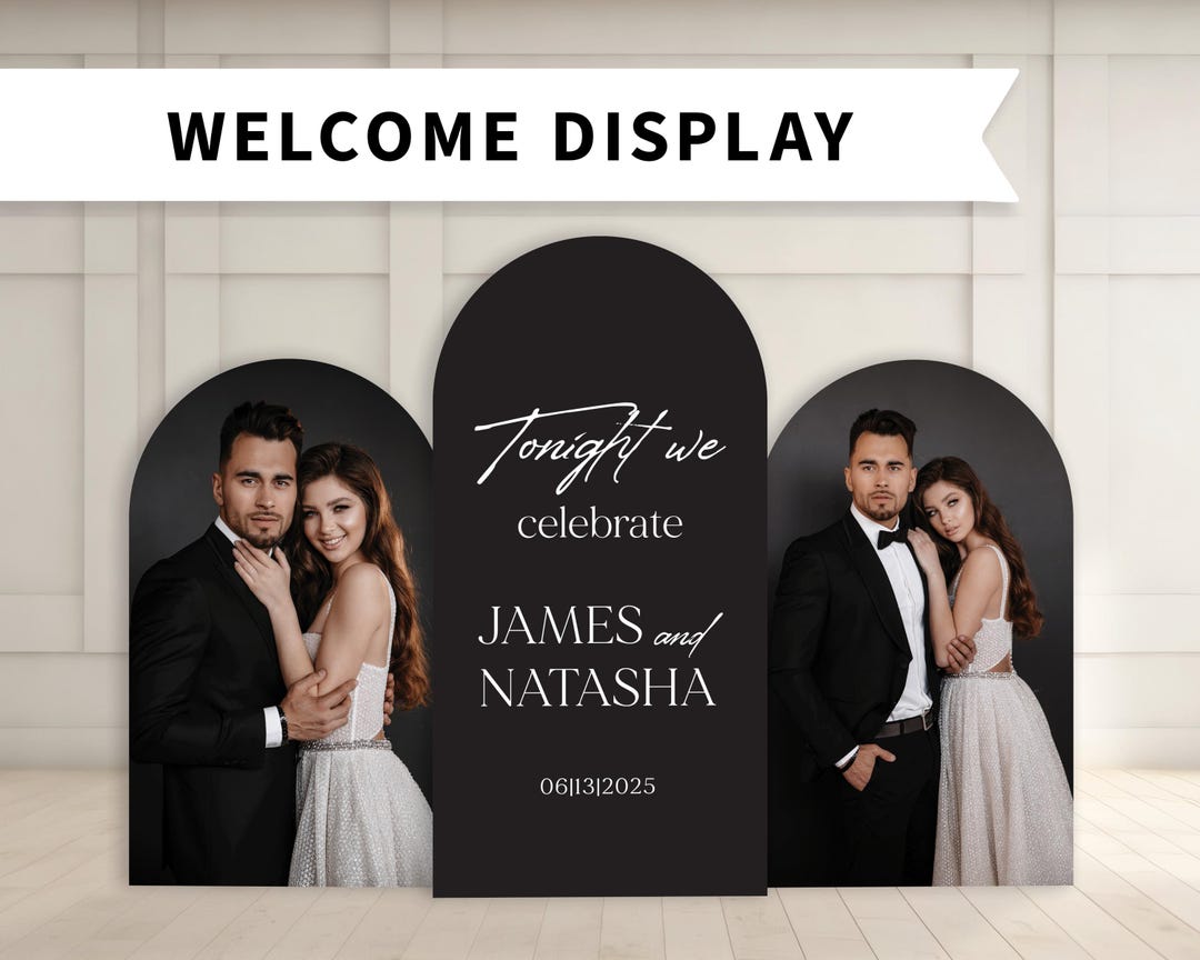 Wedding Display Large Wedding Signage Arch Seating Chart Foamboard ...
