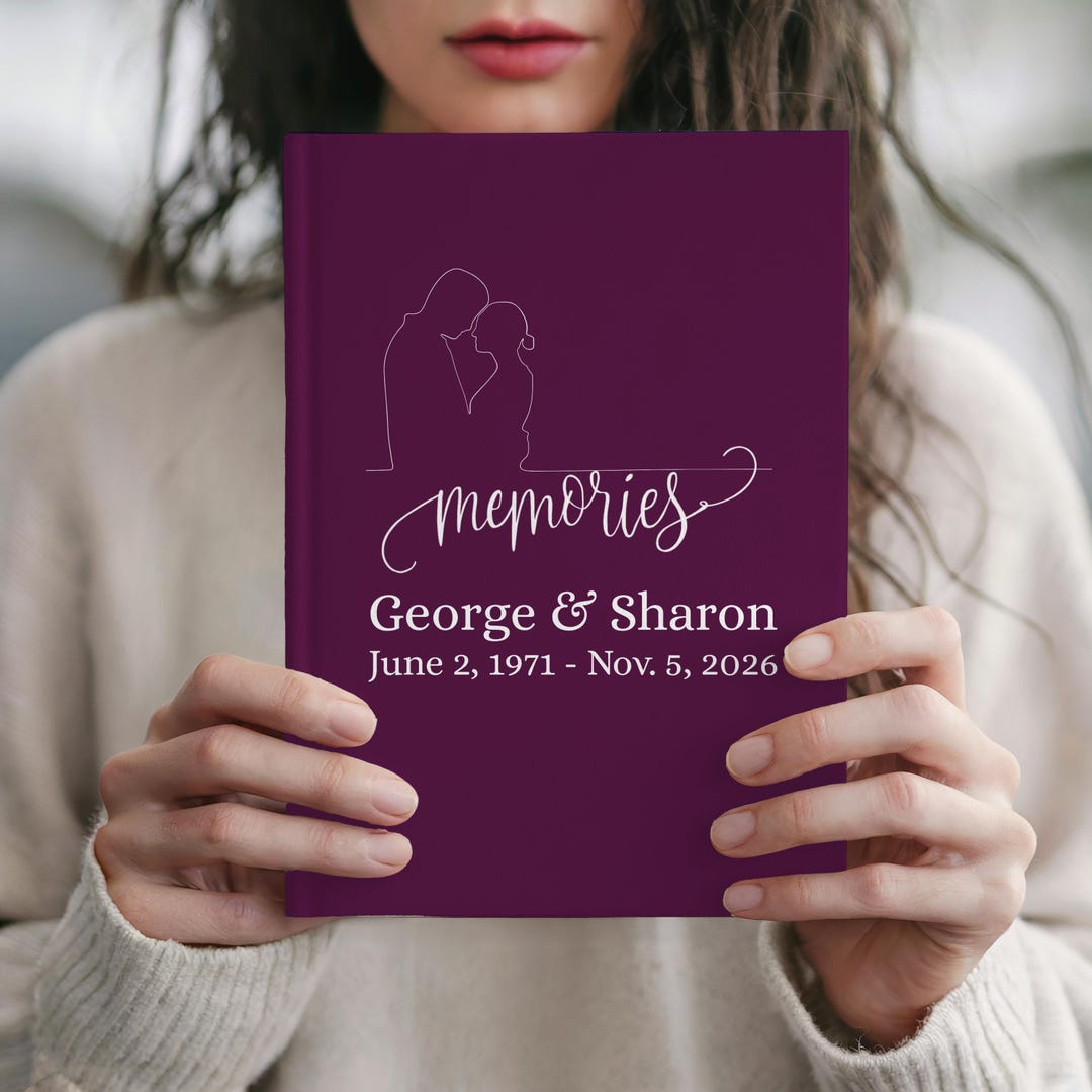 Personalized Memorial Journal Custom Memory Book in Loving Memory ...