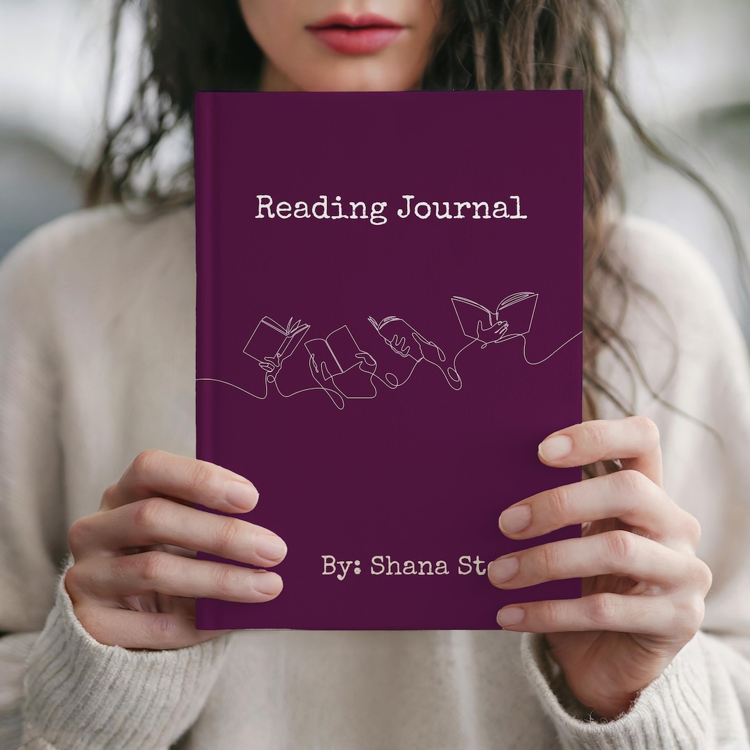 Reading Journal Custom Journal Personalized Hardcover Notebook Book Log ...