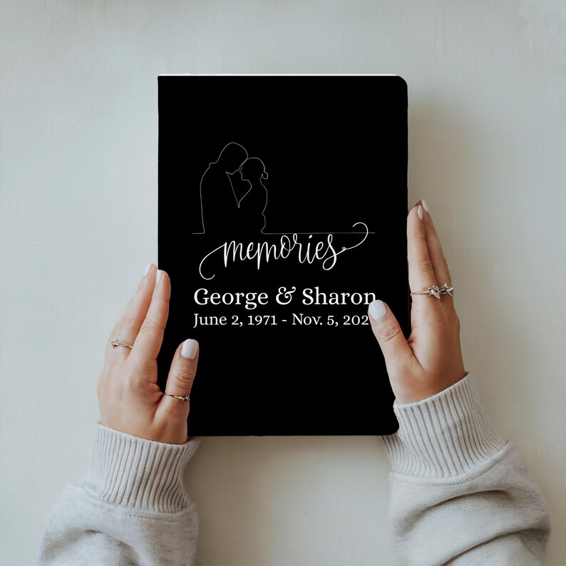 Personalized Memorial Journal Custom Memory Book in Loving Memory ...