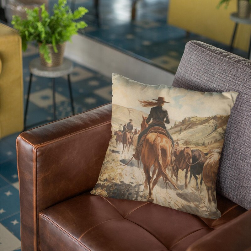 Western Pillow - Etsy