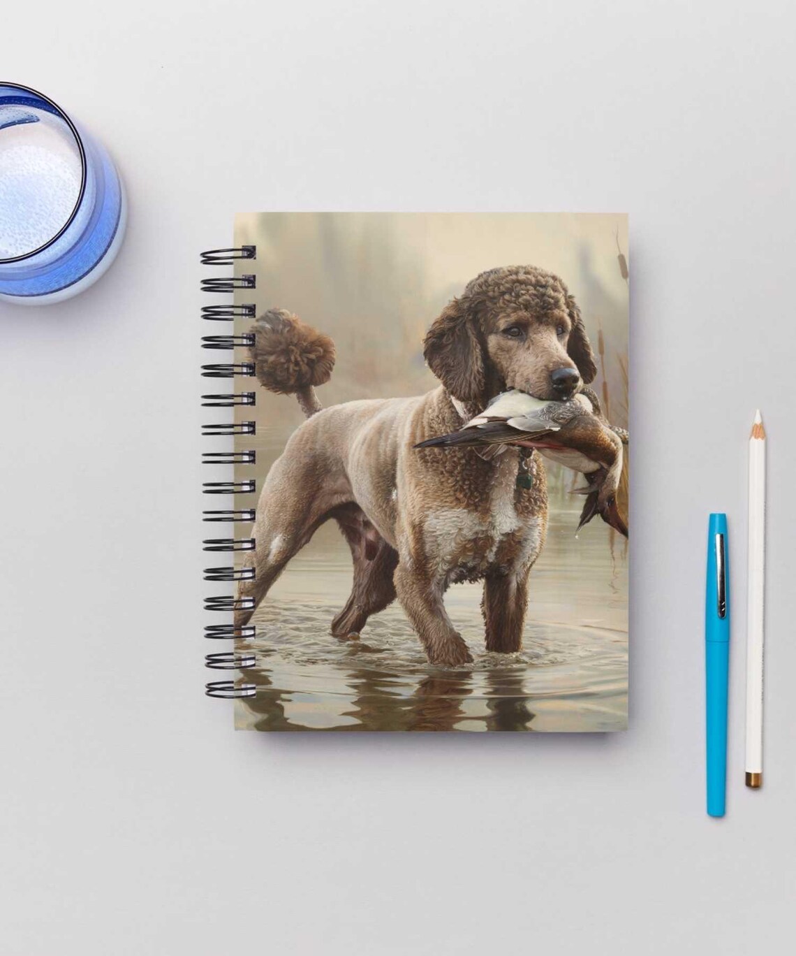 Standard Poodle Hunting Art Digital Print Working Dog Series Duck ...
