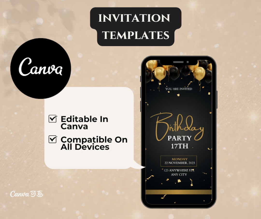 Customizable Canva Invitation Templates: Create Stunning Invitations ...