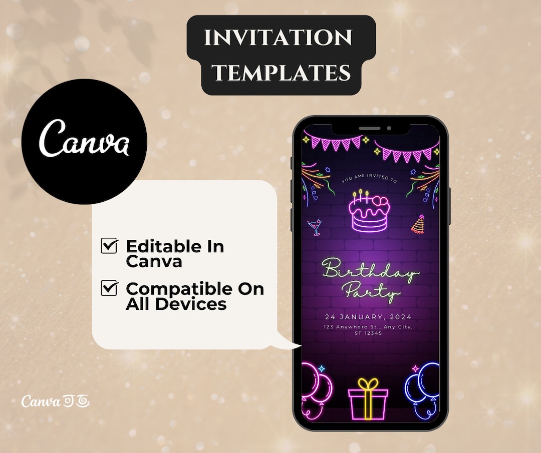 Customizable Canva Invitation Templates: Create Stunning Invitations ...