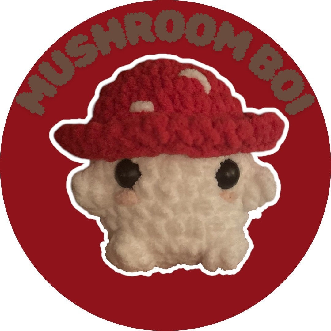 Mushroom Boi, Crochet Mushroom, Cute Mushroom - Etsy