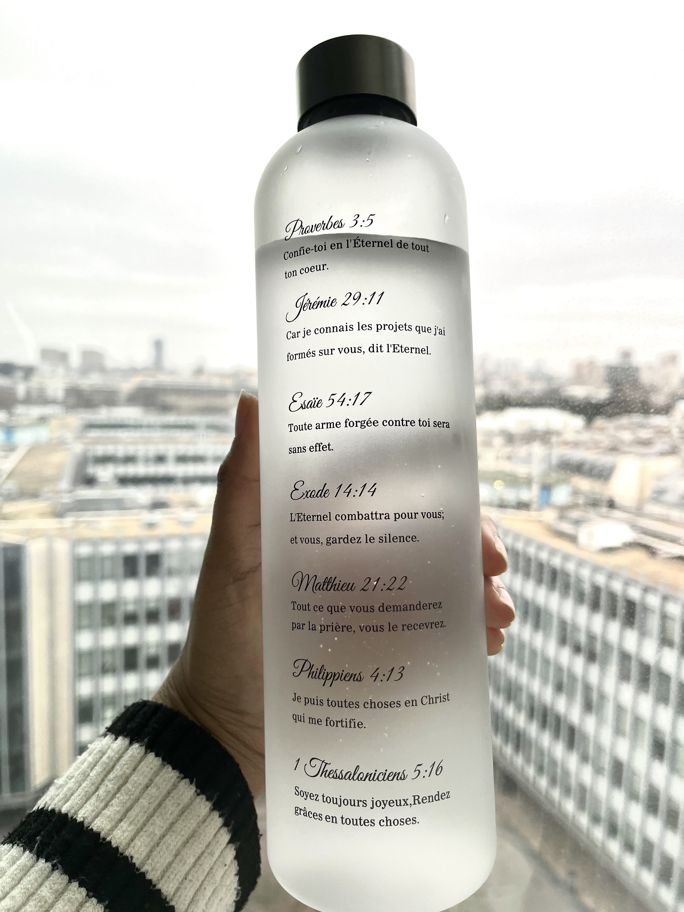 Christian Bottle 1L, Christian Affirmation With Biblical Verses ...