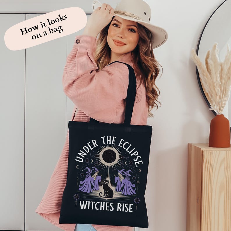 Witchy Eclipse PNG, Mystical Witches Clipart, Celestial Digital ...