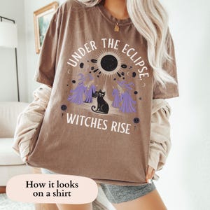 Witchy Eclipse PNG, Mystical Witches Clipart, Celestial Digital ...