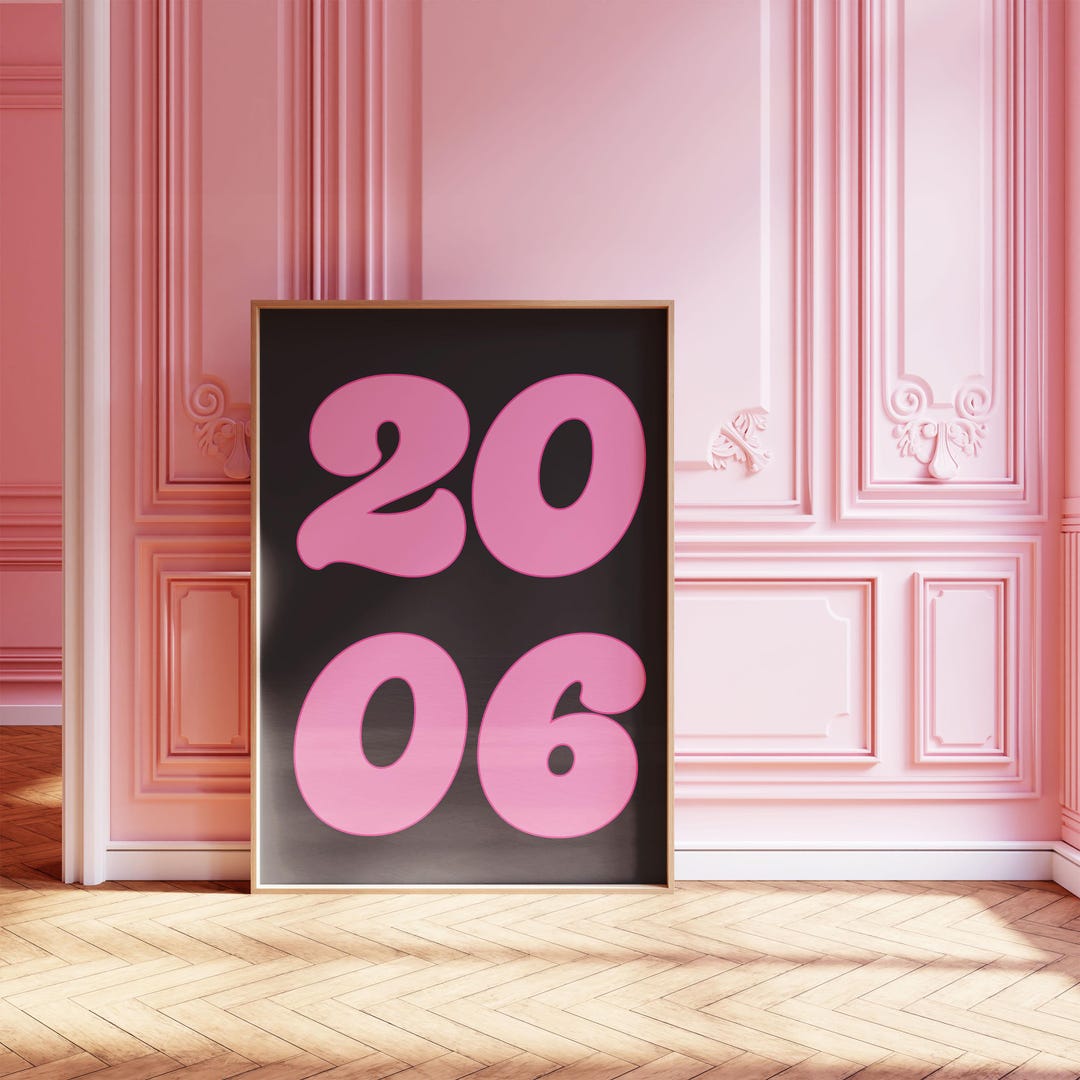 2006 Year Pink Trendy Poster | Digital Download | Birth Year Poster ...