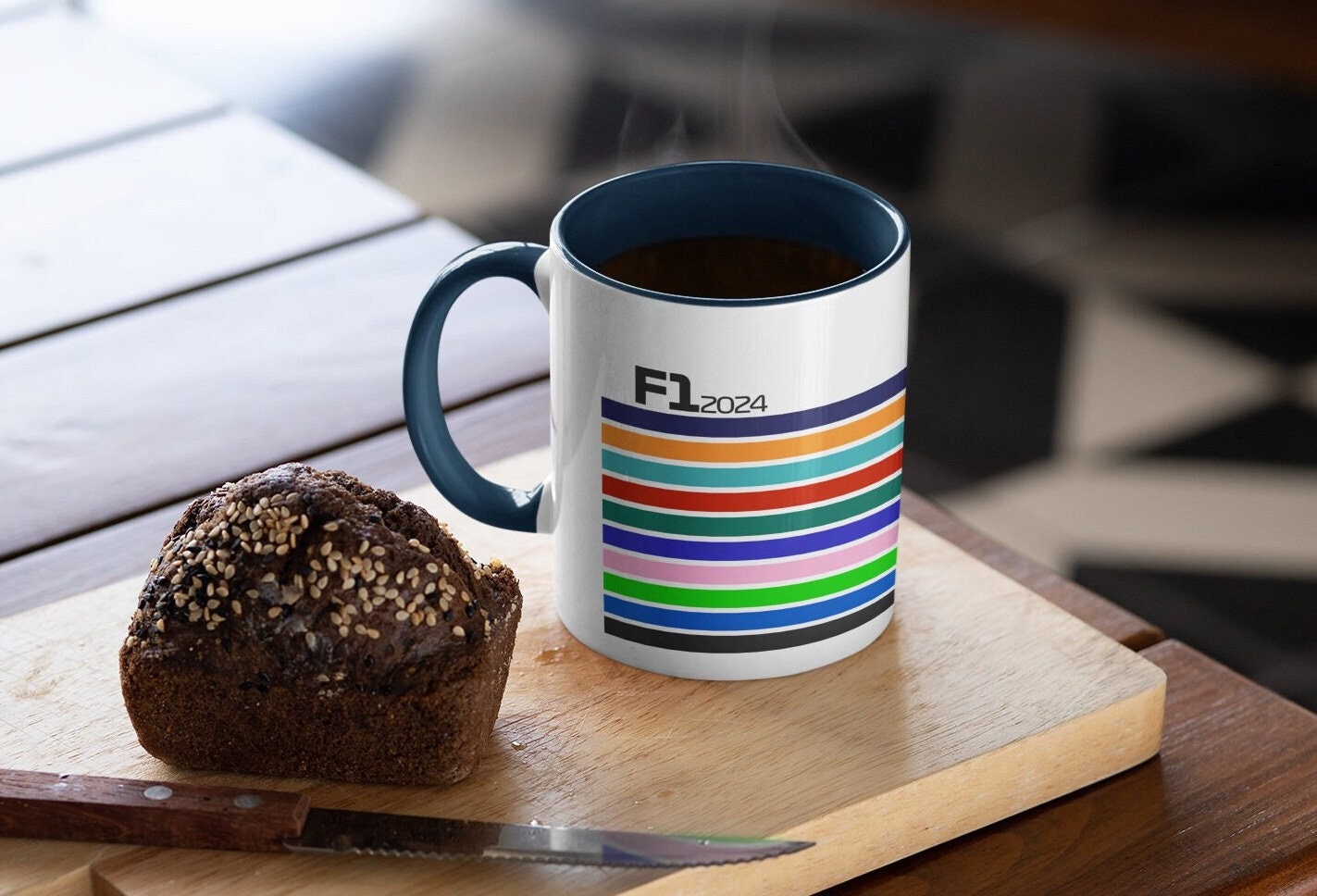 Formula 1 2024 Team Stripes Mug, Formula One Mug, F1 Team Mug, Formula ...