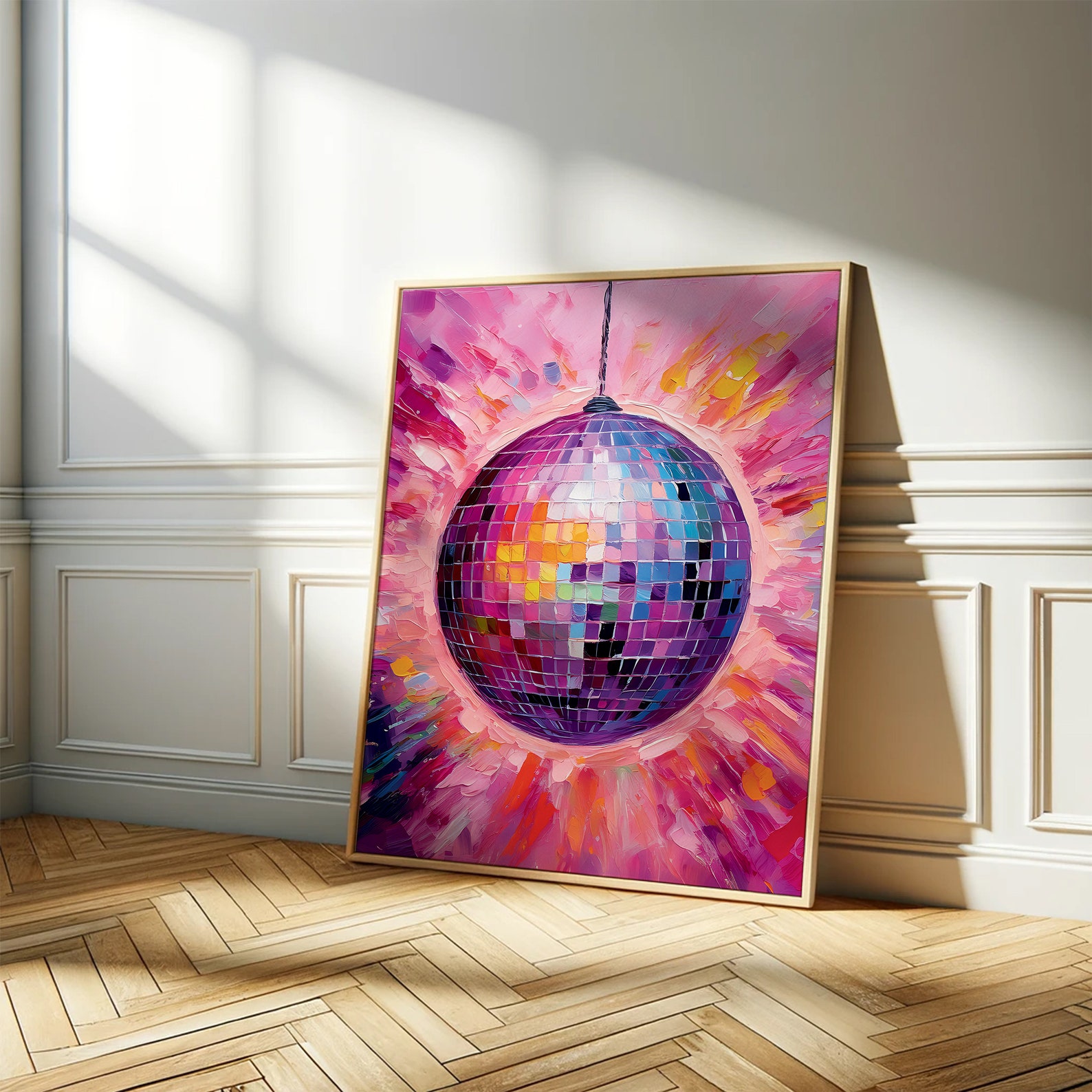 Disco Ball Wall Art | Disco Ball Prints | Girly Wall Art | Disco Ball ...