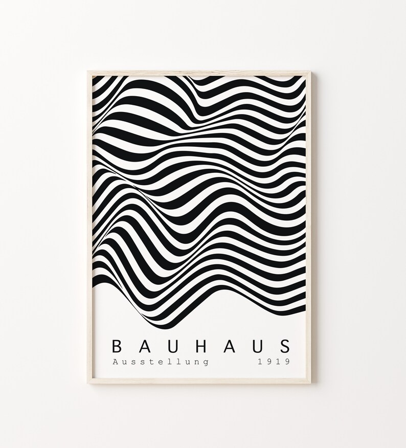 Bauhaus Art Print | Digital Wall Art | Bauhaus Poster | Modern Wall Art ...