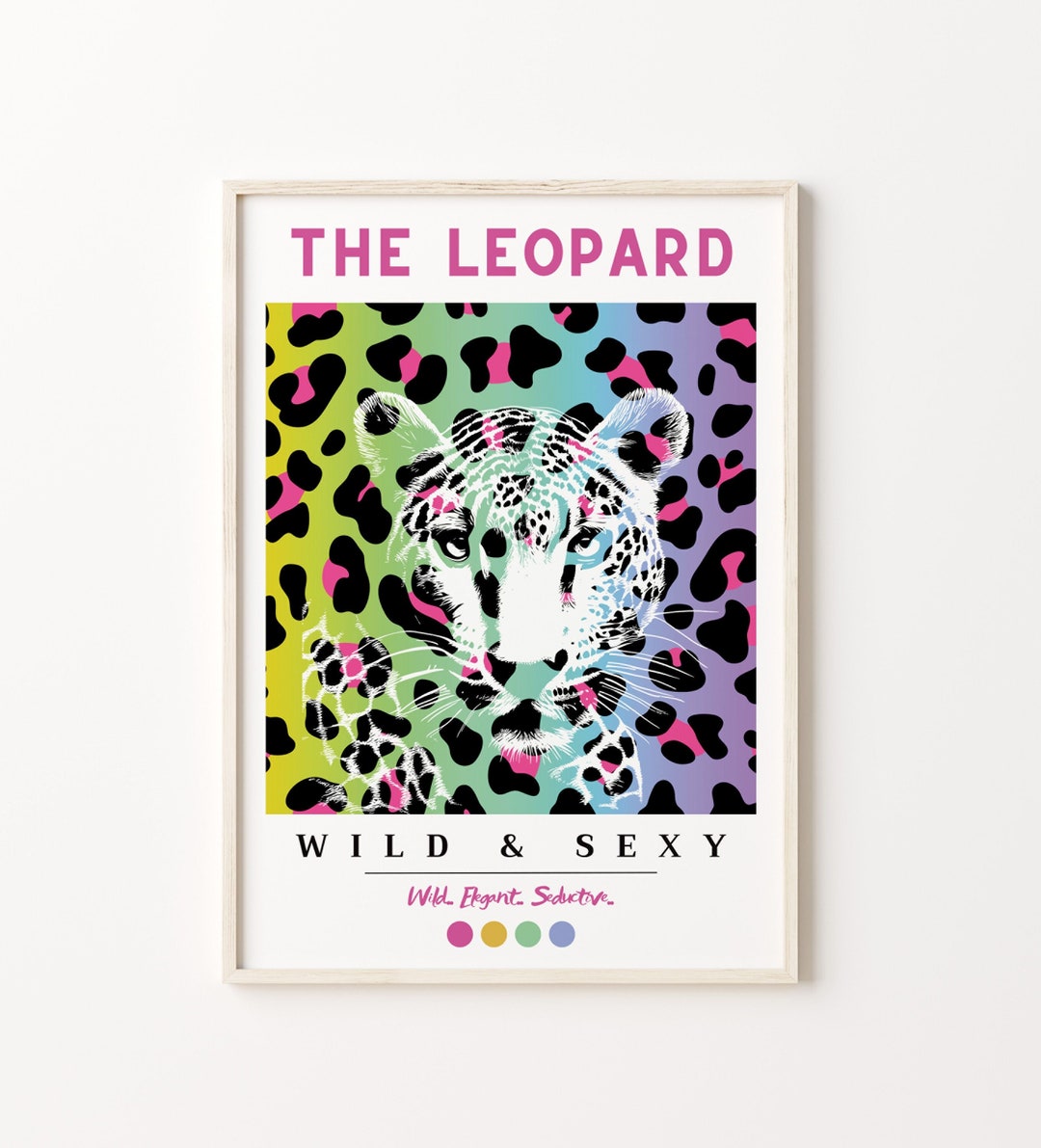 Leopard Wall Art | Leopard Definition Poster | Leopard Bathroom Art ...
