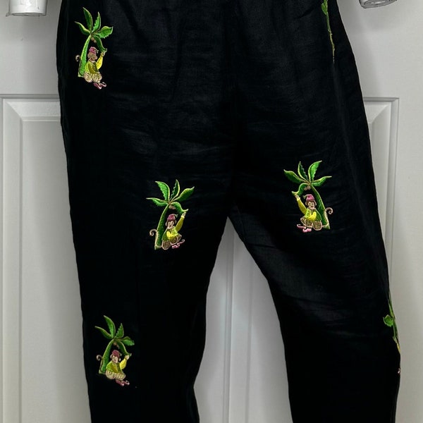 Embroidered Pants - Etsy