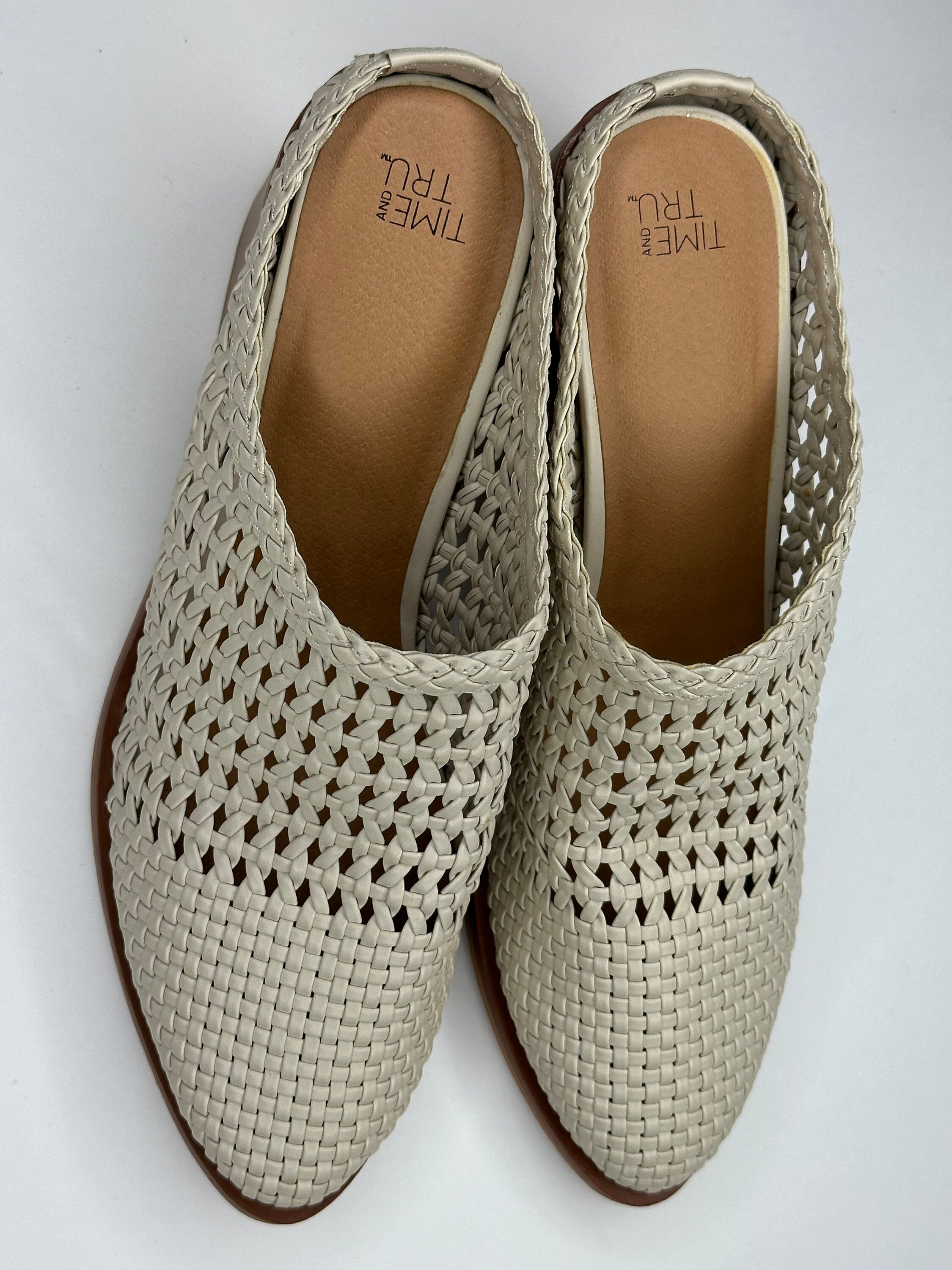 Woven Beige Mules - Etsy