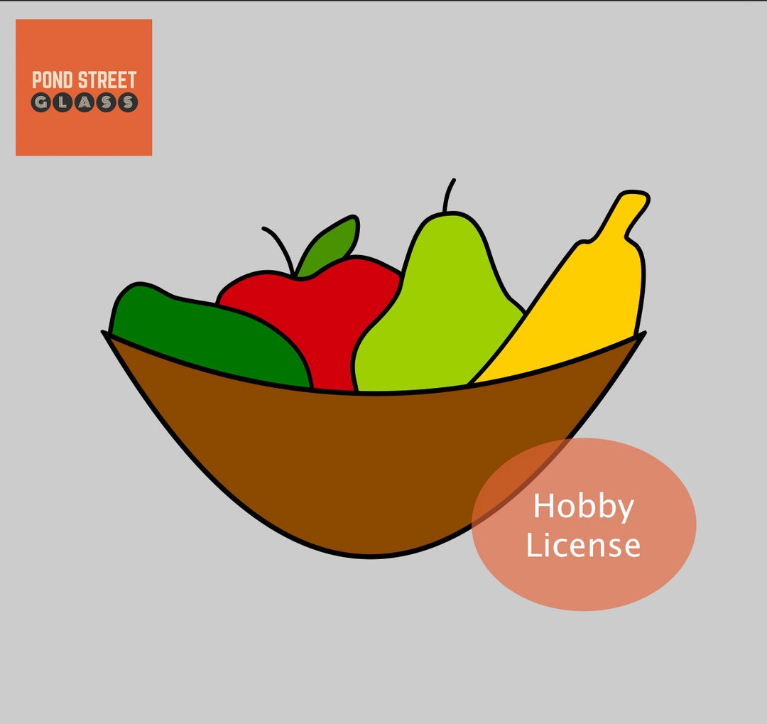 Fruit Bowl Stained Glass Pattern - Etsy