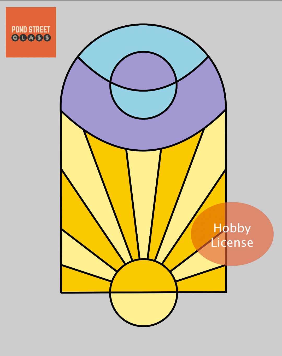 Night and Day Stained Glass Pattern - Etsy