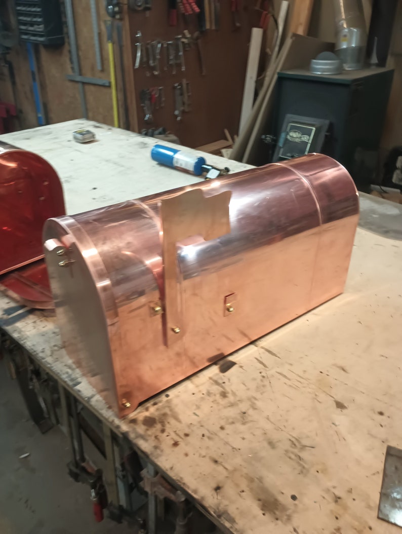 24x9x11 Copper Mailbox With Brass Hardware - Etsy